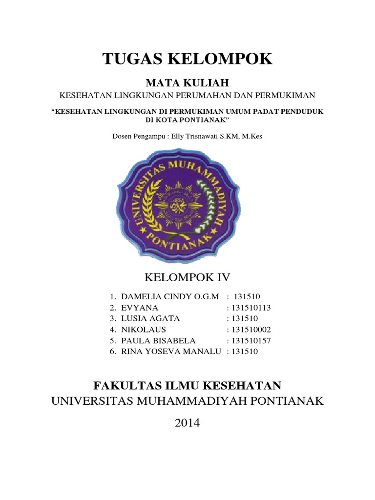 10 Contoh Cover Makalah Kuliah Sma Smp Kelompok Lengkap