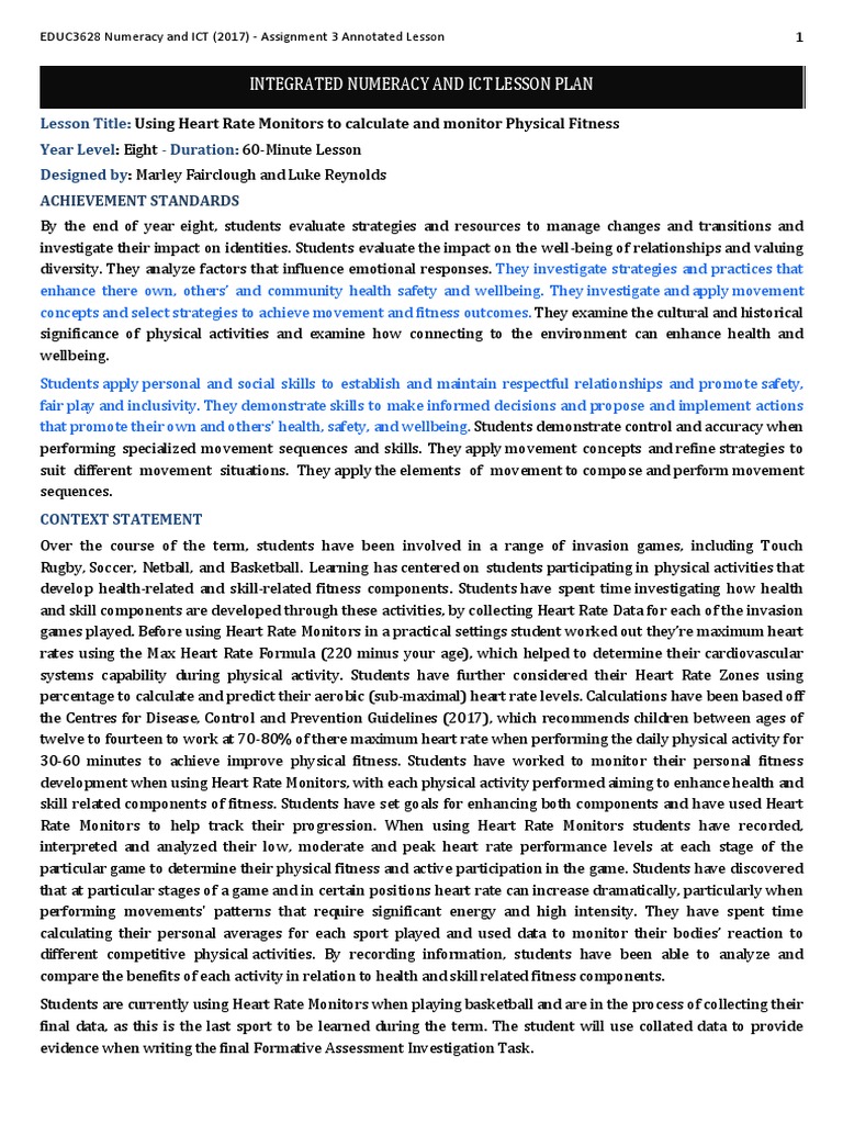Integrated Numeracy and Ict Lesson Plan | PDF | Educational Technology ...