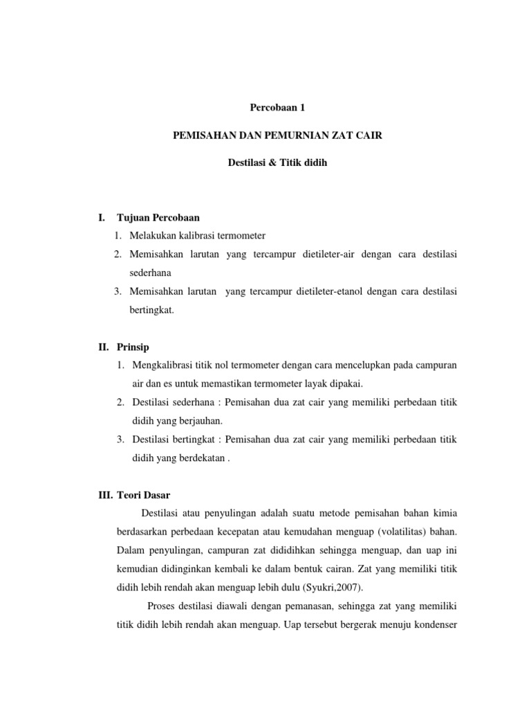 Laporan Kimor 1 | PDF