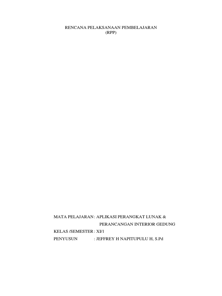 RPP APL&PIG KD 3.1-3.2 Pertemuan 1 | PDF