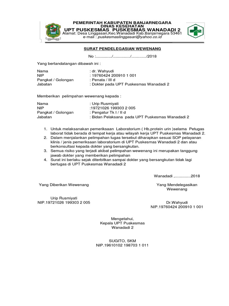 Delegasi Wewenang by Name | PDF