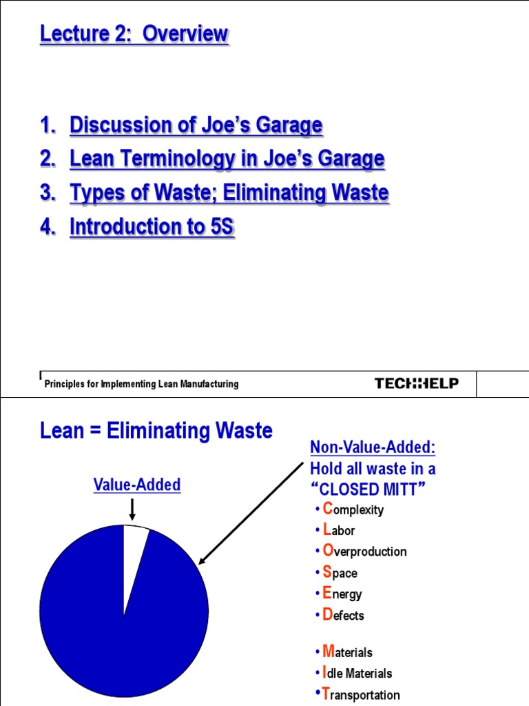 Lecture 2 Overview Lean Waste Elimination | PDF | Lean Manufacturing ...