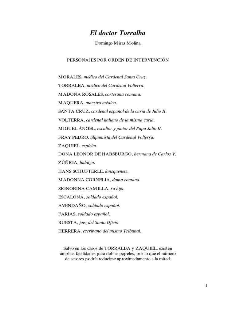 El Doctor Torralba 0 | PDF | San Pedro | Miguel Ángel
