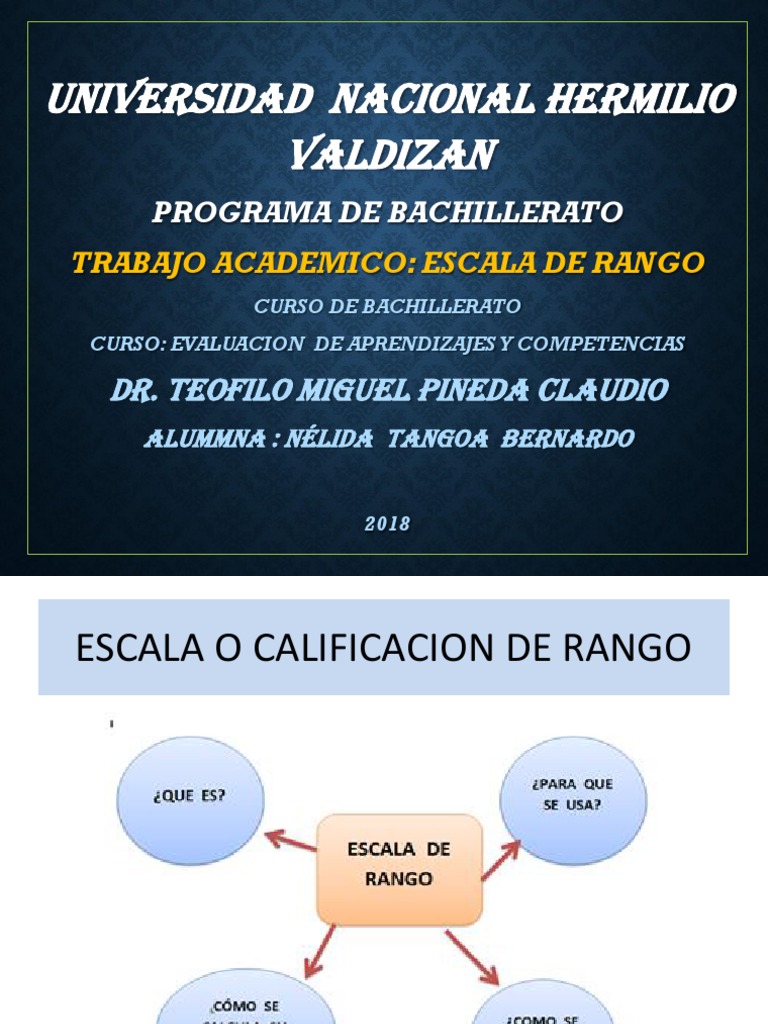 Escala de Rango | PDF
