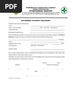 Format Informed Consent - Puskesmas | PDF