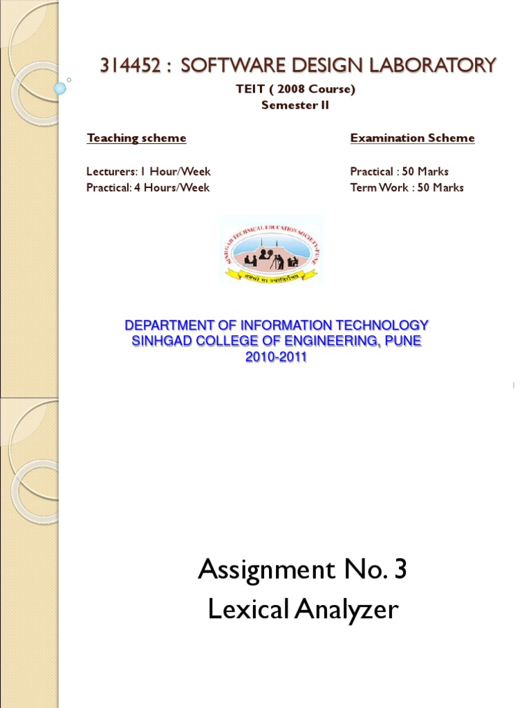 Lexical Analysis in C Programming | PDF | Implementation | Software Development