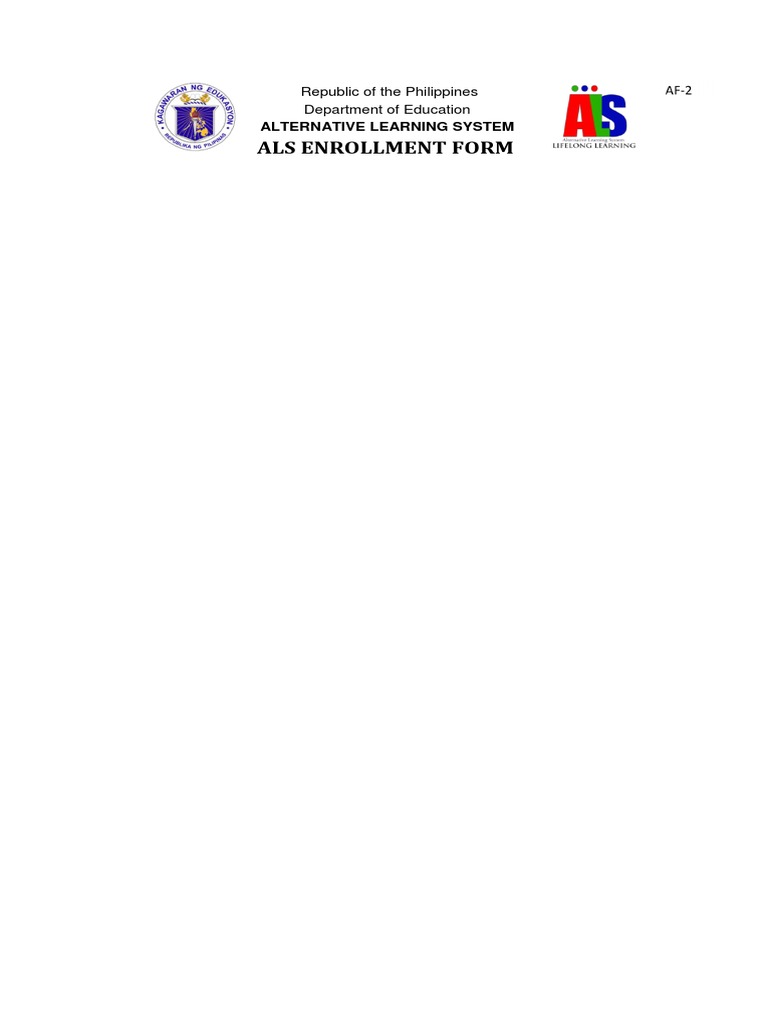 ALS Form | PDF