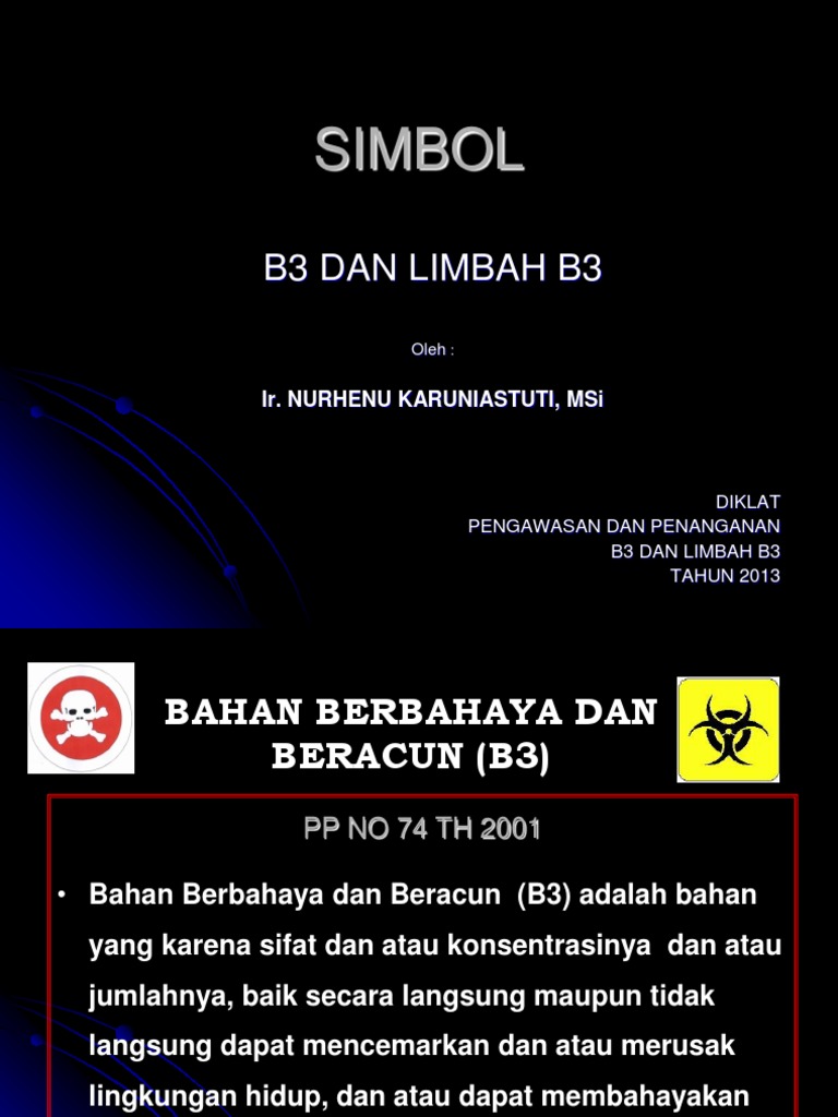 SIMBOL DAN PELABELAN B3 | PDF