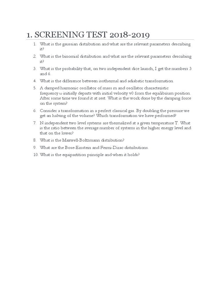 Probability and Thermodynamics Concepts | PDF | Teaching Methods ...