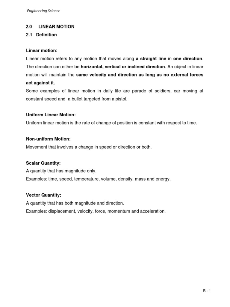 Topic 2 - Linear Motion | PDF | Velocity | Acceleration