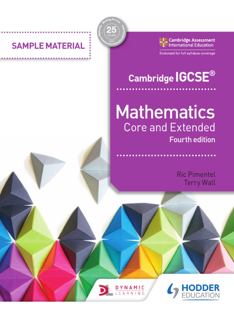 IGCSE Math Core Ext SO PDF | PDF | Derivative | Quadratic Equation