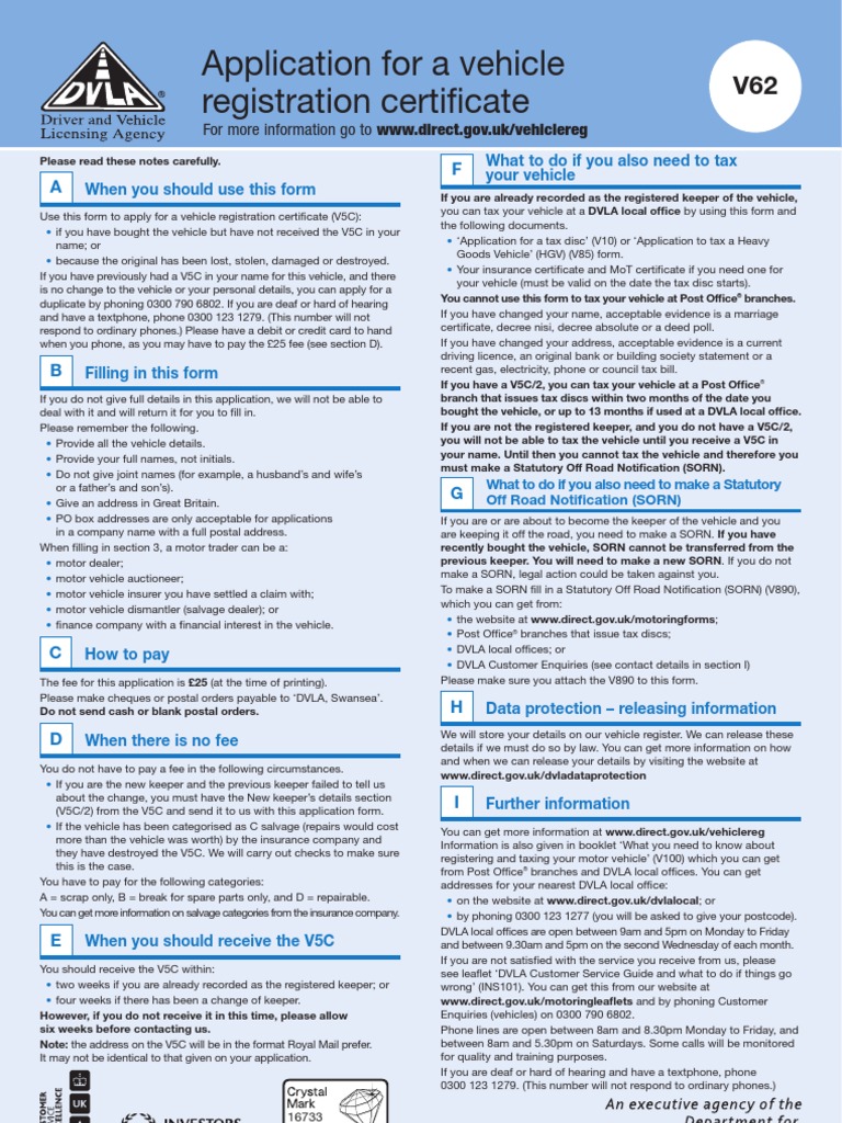 v62 Form Honda Civic | PDF | Cheque | Vehicles