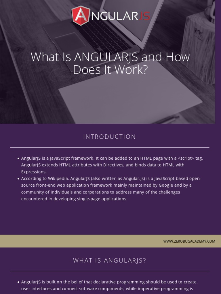 What Is ANGULARJS and How Does It Work | PDF | Angular Js | Computer ...