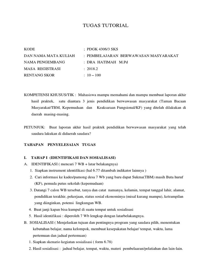 Tugas Tutorial Ut 2017 | PDF