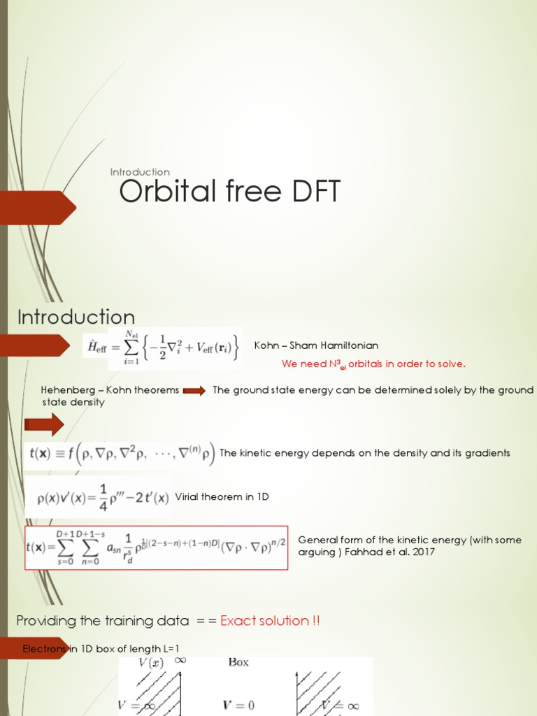 Orbital Free DFT | PDF | Density Functional Theory | Particle Physics