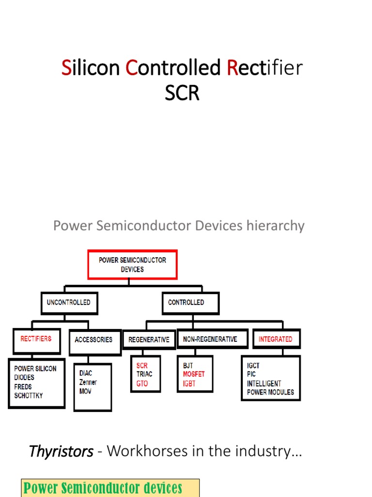 04 SCR | PDF | Rectifier | Power Electronics