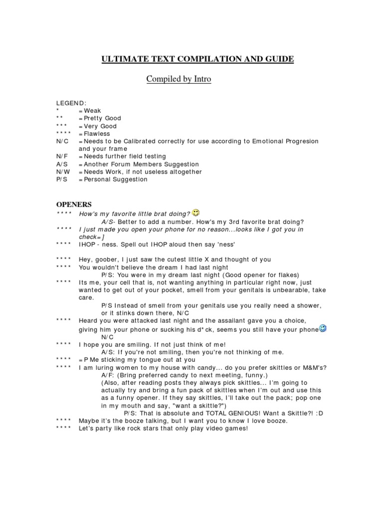 Ultimate Text Guide | PDF