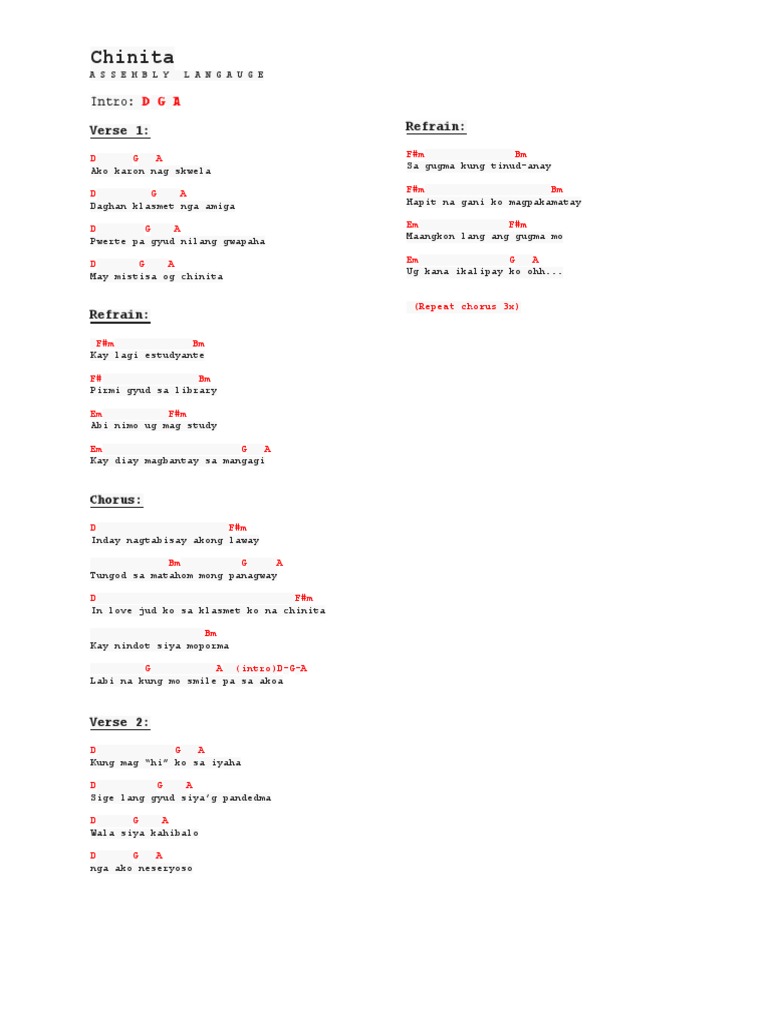 Chinita - Assembly Langauge | PDF Chinita - Assembly Langauge | PDF