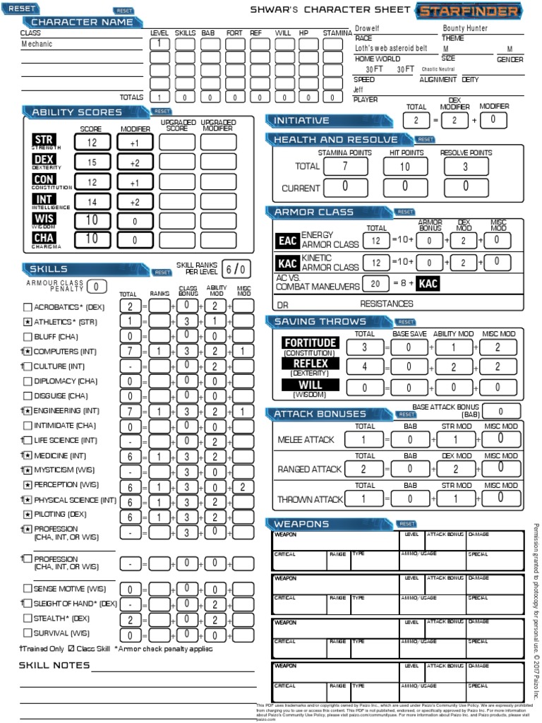 STR DEX CON INT WIS CHA: Character Name | PDF | Role Playing | Role ...