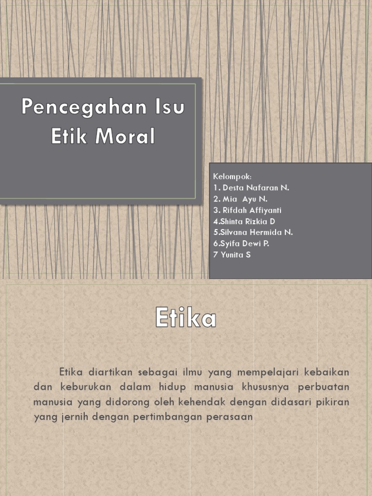 Pencegahan Isu Etik Moral | PDF