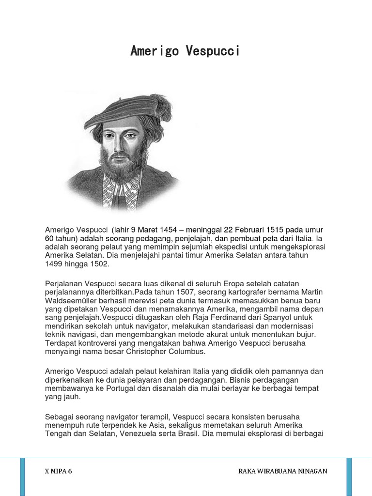 Amerigo Vespucci | PDF