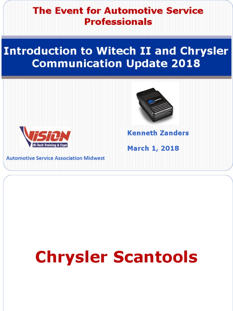2018 ICERT Witech Presentation April 19 2018 Rev C | PDF | Dodge ...