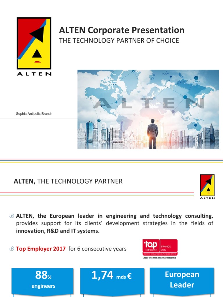 ALTEN Presentation | PDF | Engineer | Software Engineering