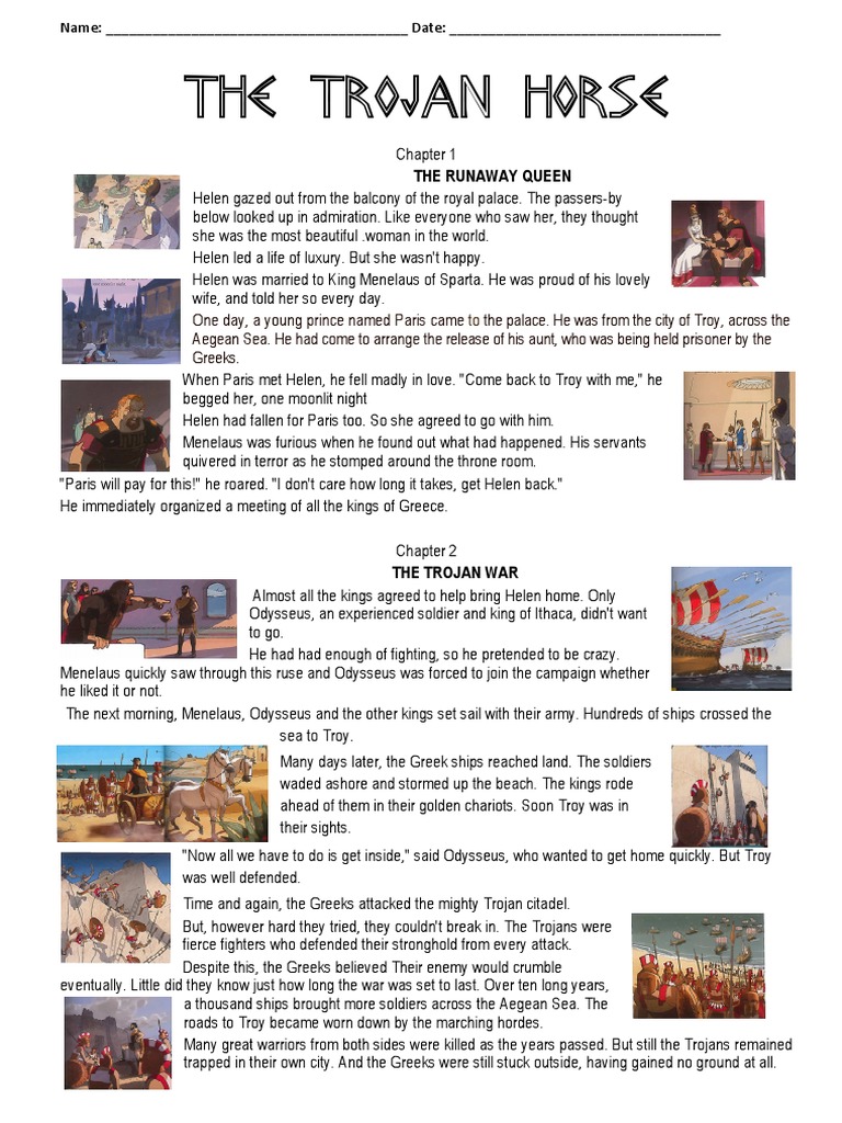 Trojan Horse | PDF | Helen Of Troy | Odysseus