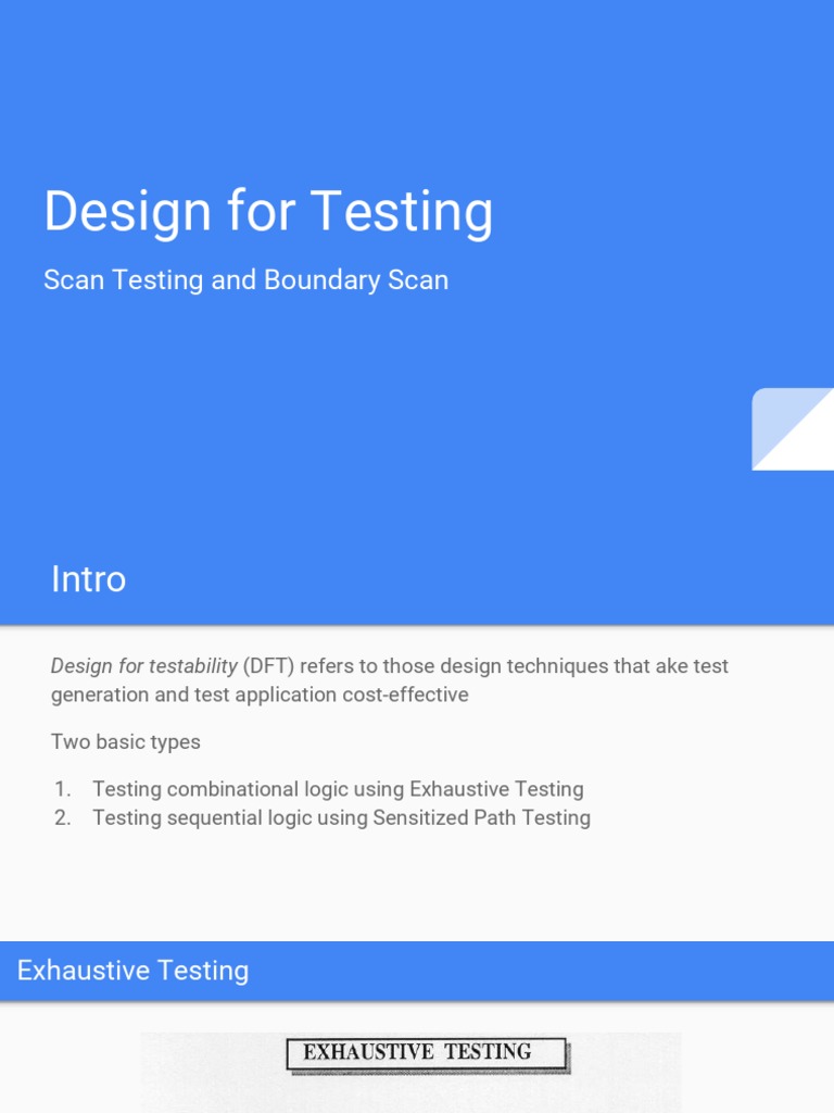 Design For Testing | PDF | Electrical Circuits | Design