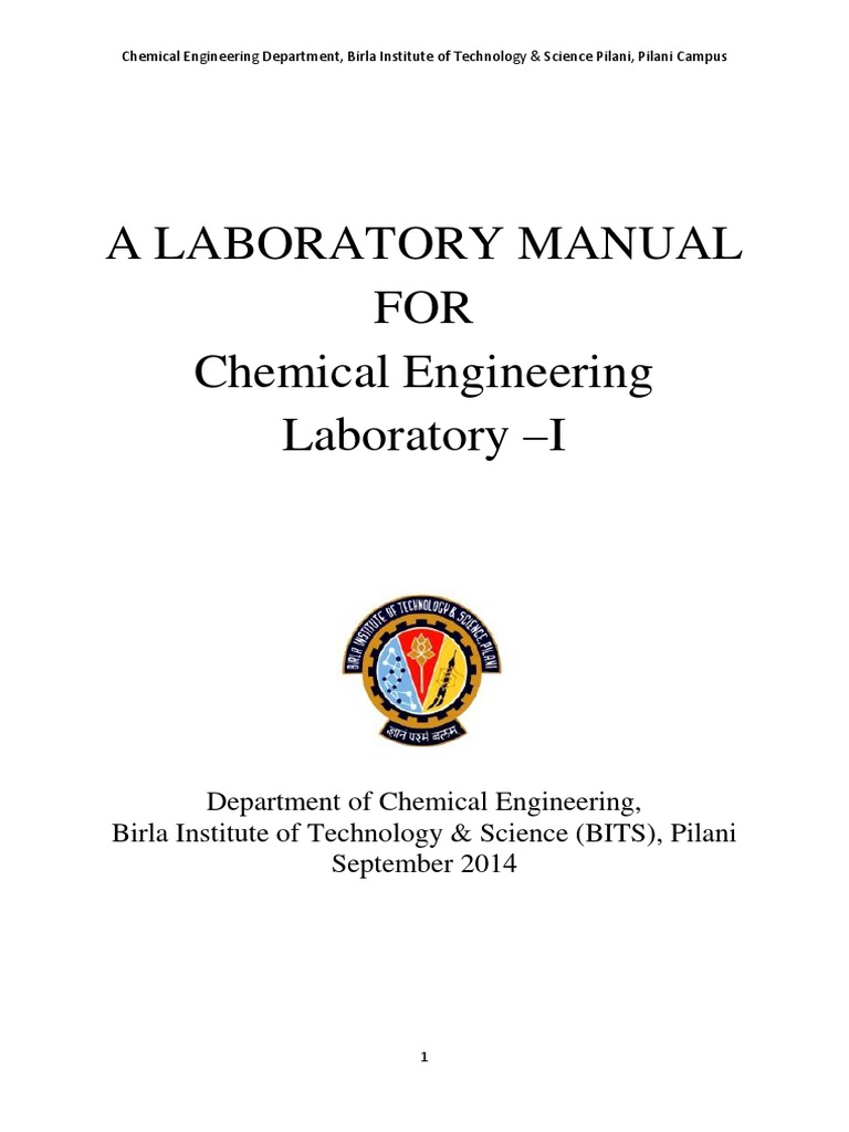 Lab Manual Cycle 1 | PDF | Fluidization | Reynolds Number