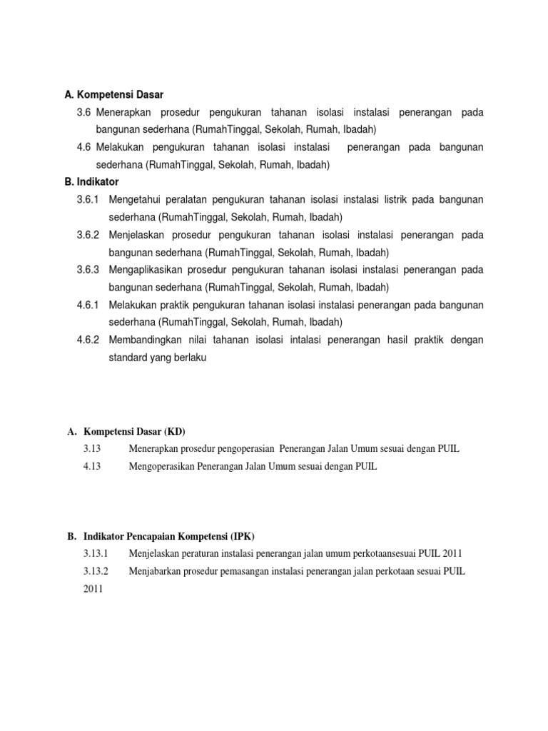 Contoh Kko Menerapkan Dan Memasang | PDF