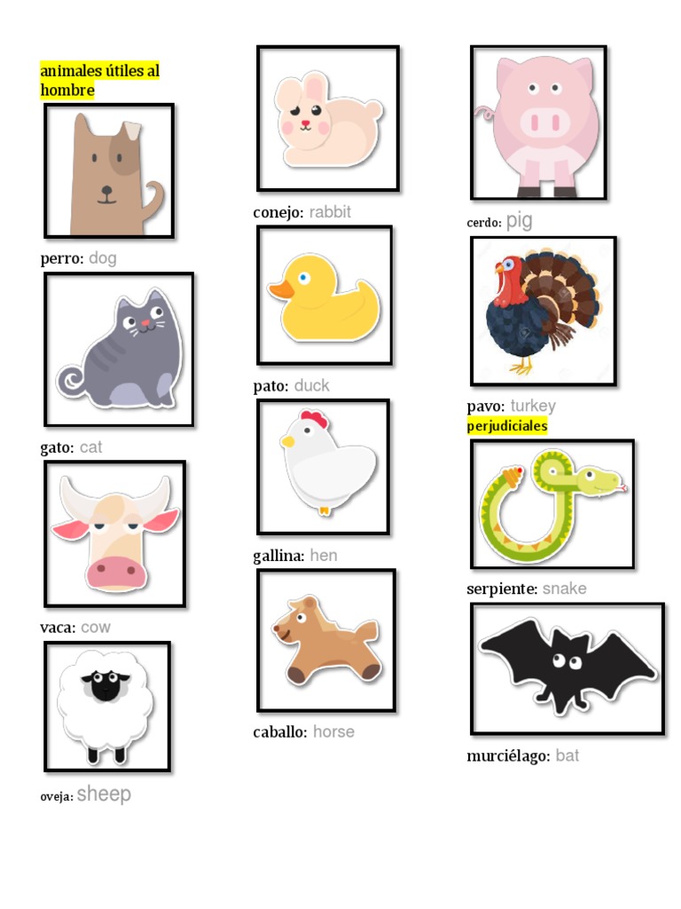 Animales Útiles Al Hombre