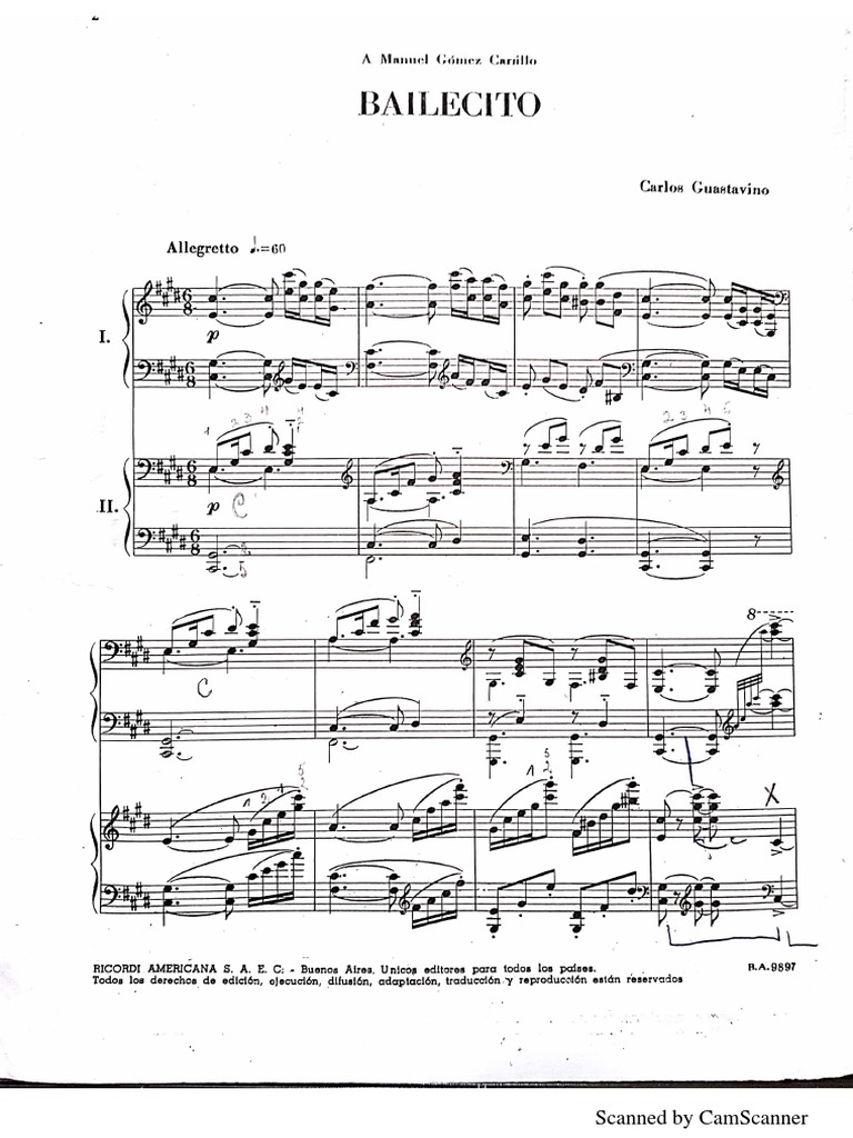 Guastavino Bailecito PDF | PDF