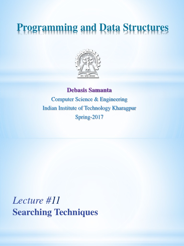 Searching | PDF | Array Data Structure | Algorithms