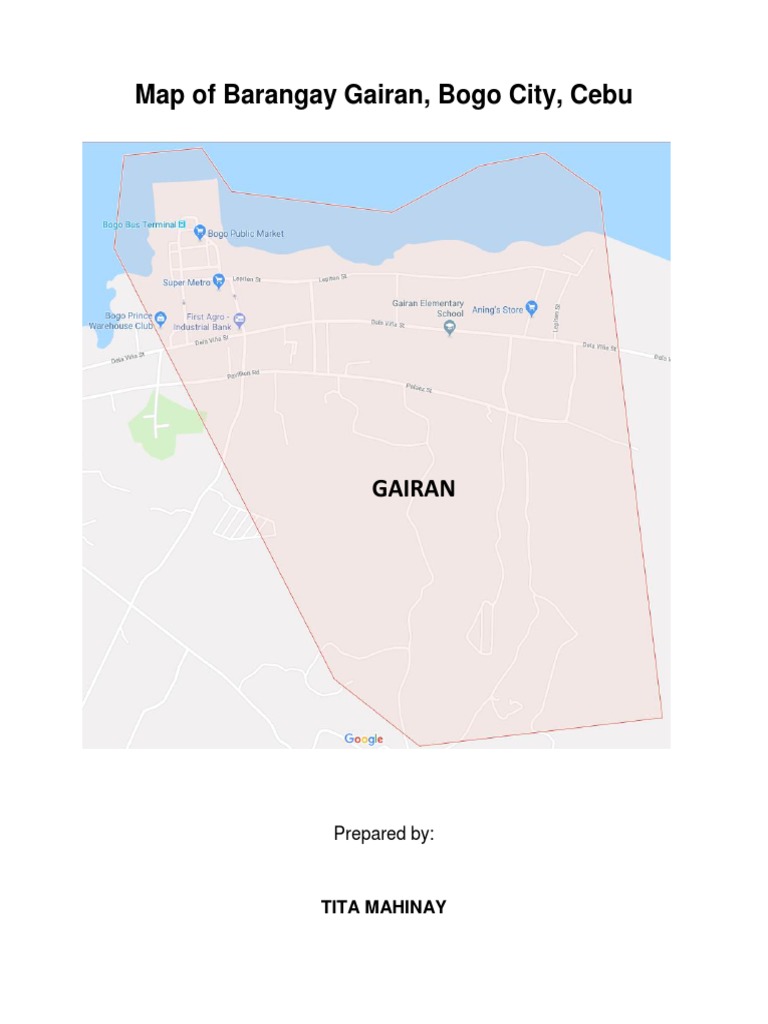 Map of Barangay Gairan | PDF