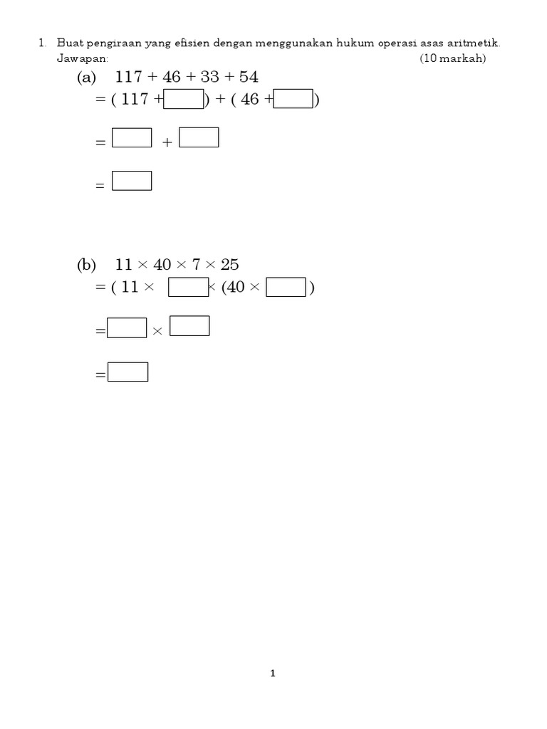 Soalan Matematik Peperiksaan Pertengahan Tahun Tingkatan 2 | PDF