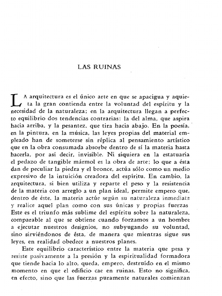 Simmel, G. - Las Ruinas | PDF | Alma | Importar