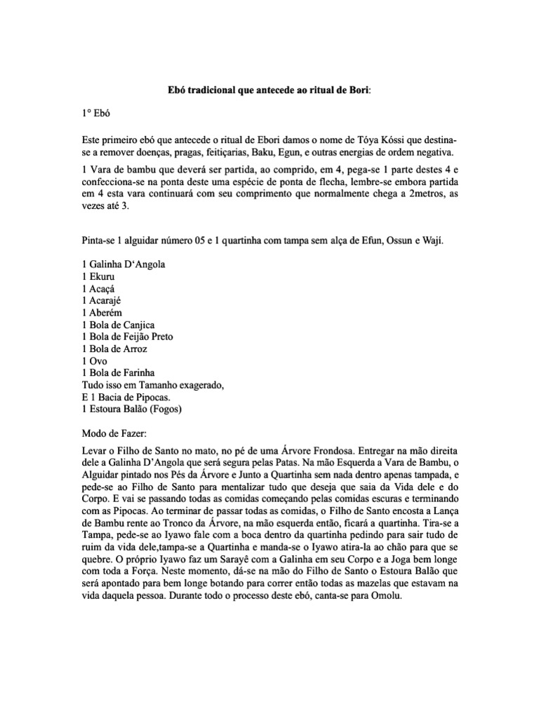 Apostila de Bori Baba Mauro Completadoc | PDF