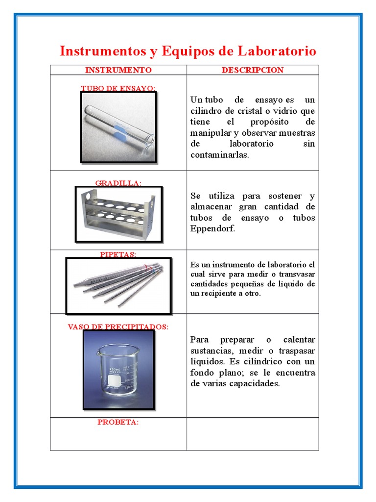 Instrumentos y Equipos de Laboratorio | PDF | Lentes | Destilación