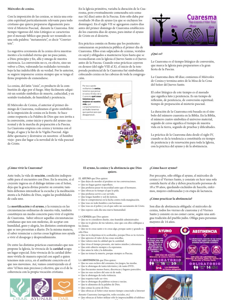 Subsidio Cuaresma | PDF | Prestado | Comportamiento religioso y experiencia