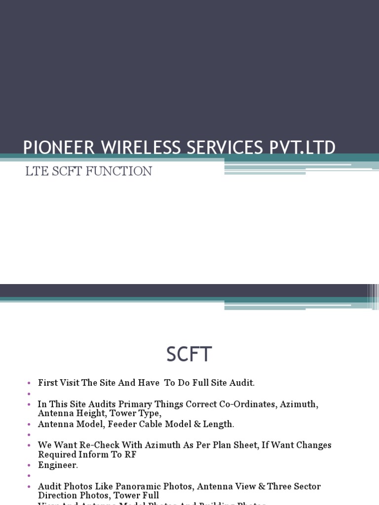 Lte SCFT | PDF | Lte (Telecommunication) | Telecommunications Engineering