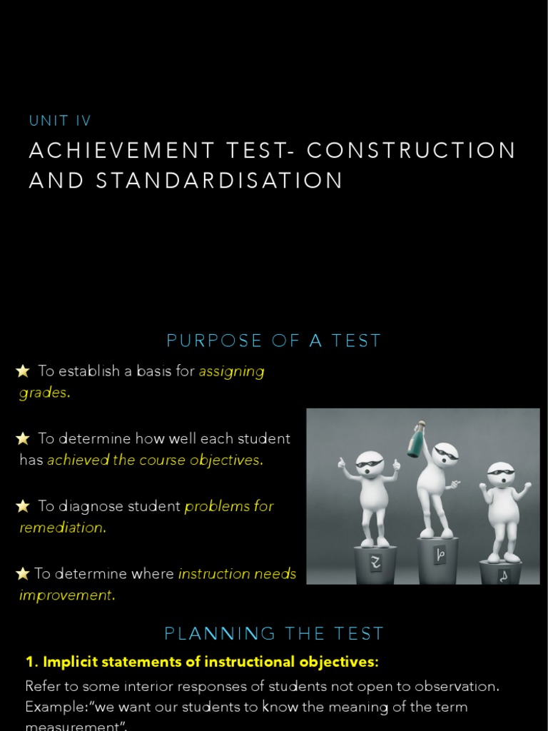 Construction of Achievement Test and Its Standardization | PDF | Test ...