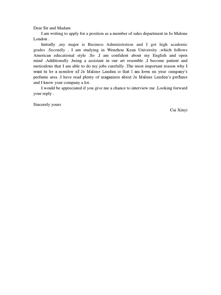 Dear Sir and Madam | PDF