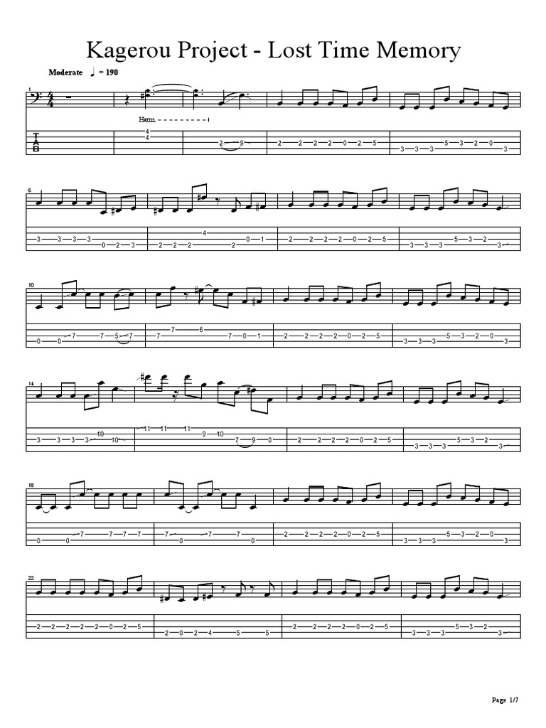 Lost Time Memory | PDF