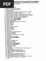 Listado de Medicamentos de La Otc 2 | PDF