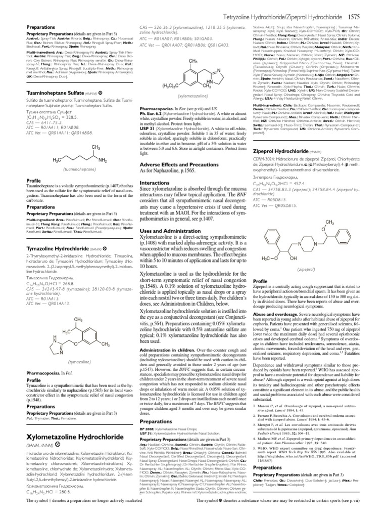 Zipeprol Hydrochloride PDF | PDF | Wound | Healing