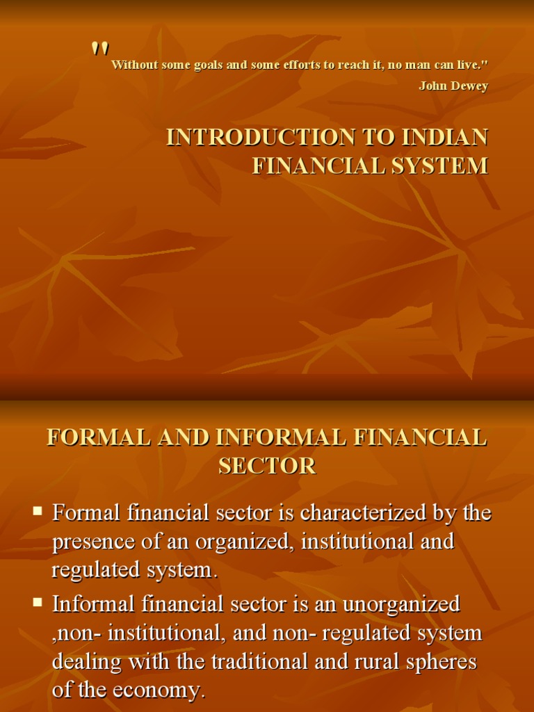 Finacial System Introduction | PDF