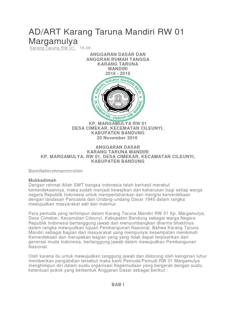 Ad - Art Karang Taruna | PDF