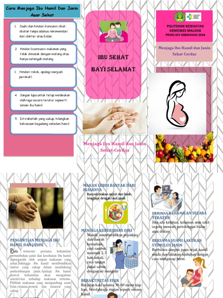 Leaflate Menjaga Bumil Sehat | PDF