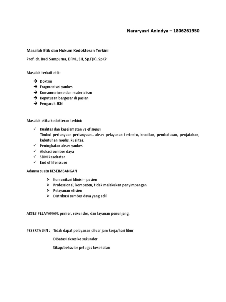 Resume Kuliah Filsafat 1 - Nararyasri Anindya 1806261950 | PDF